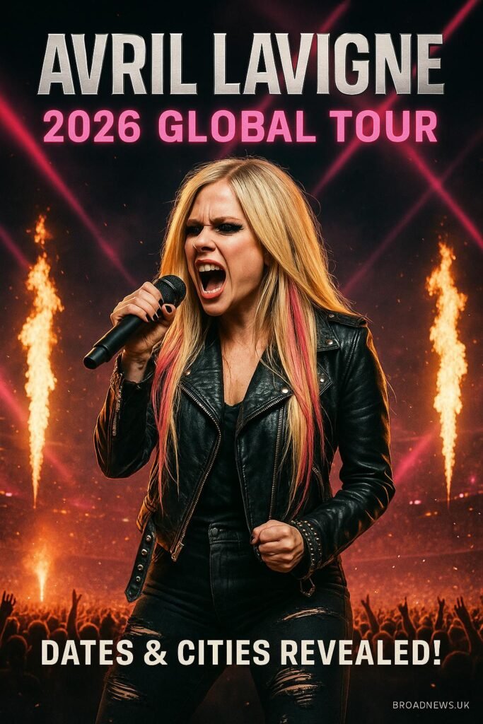Avril Lavigne Ignites the Stage: Explosive 2026 Global Tour Announced ...